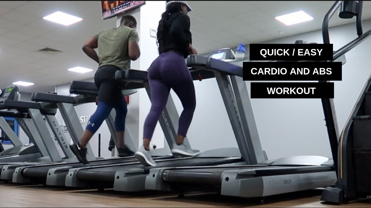 QUICK EASY CARDIO & ABS WORKOUT | Treadmill - YouTube