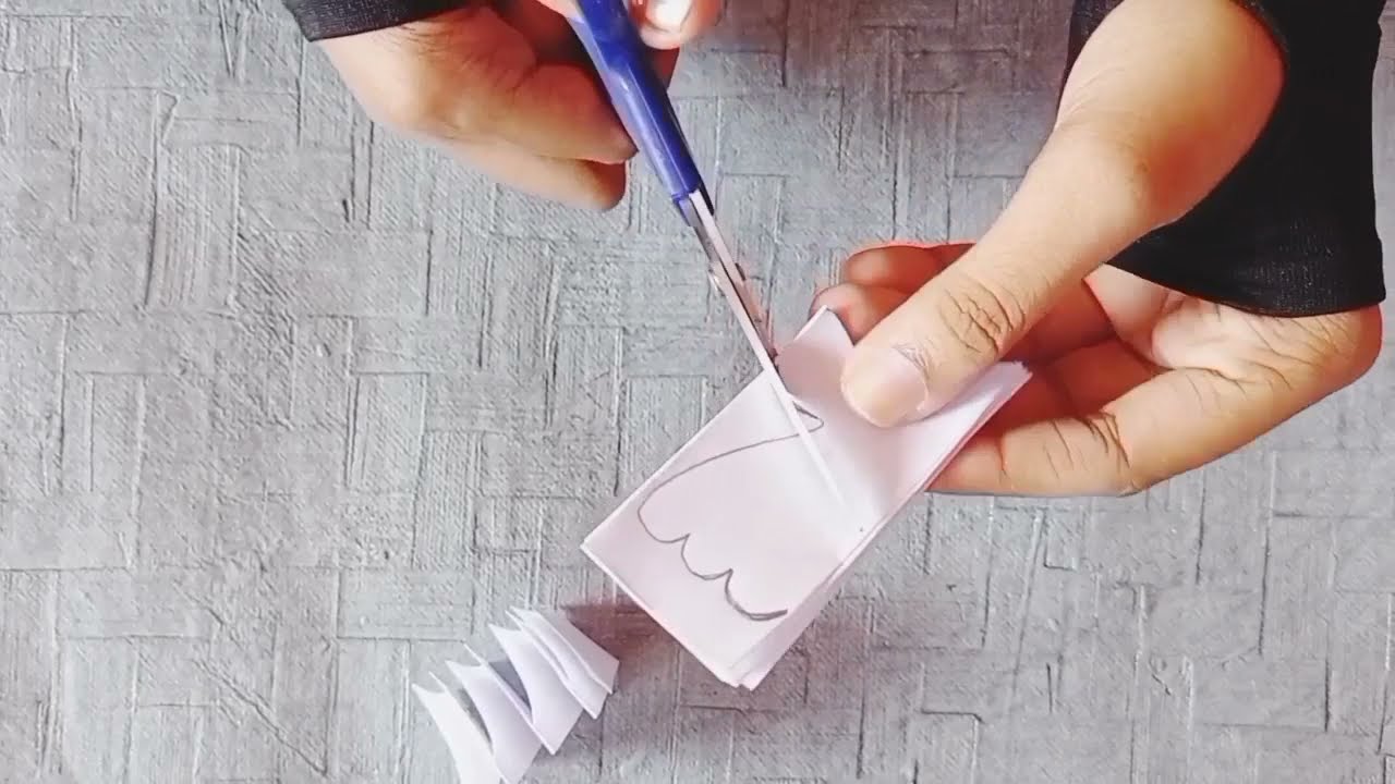 How to make Paper Chain Ghost | Paper Halloween Ghost - YouTube