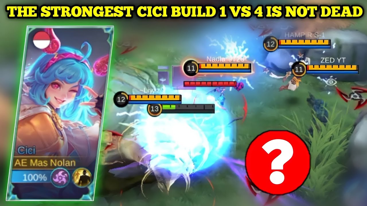 BEST BUILD CICI STRONGEST 1 VS 4 NOT DEAD | THE SICKEST AND STRONGEST ...