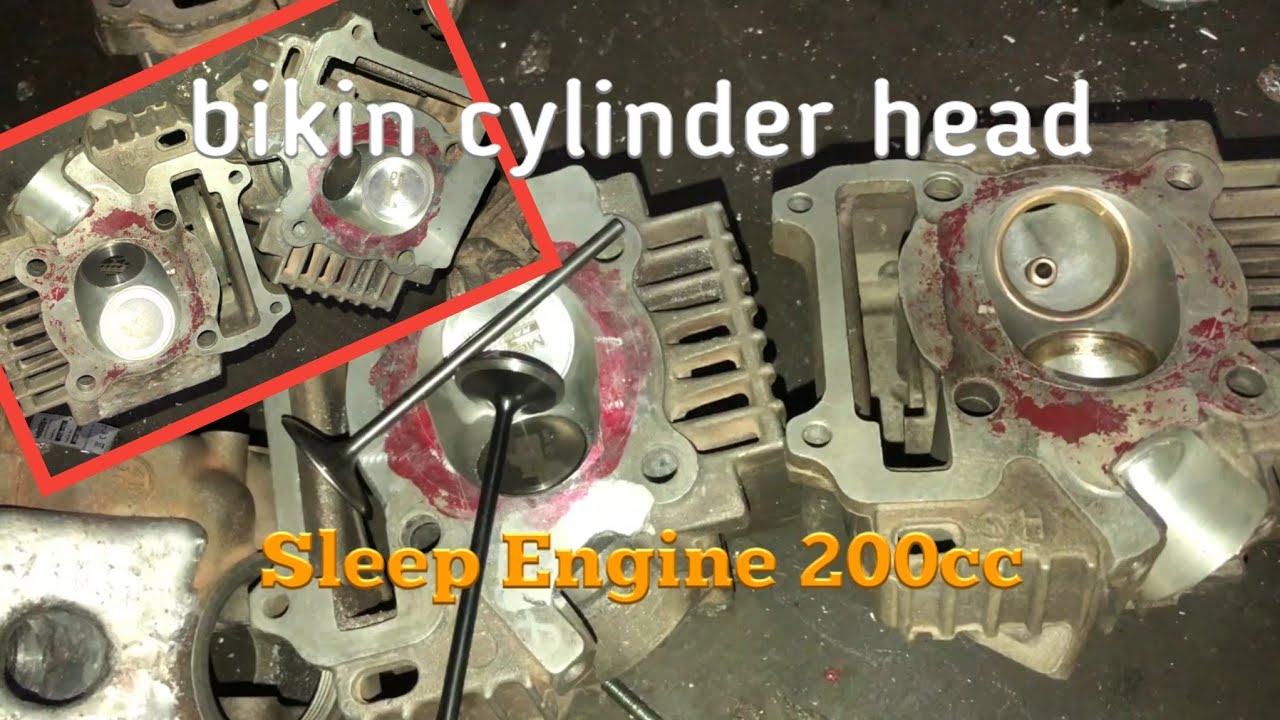 CYLINDER HEAD SLEEP ENGINE JUPITER 200CC - YouTube