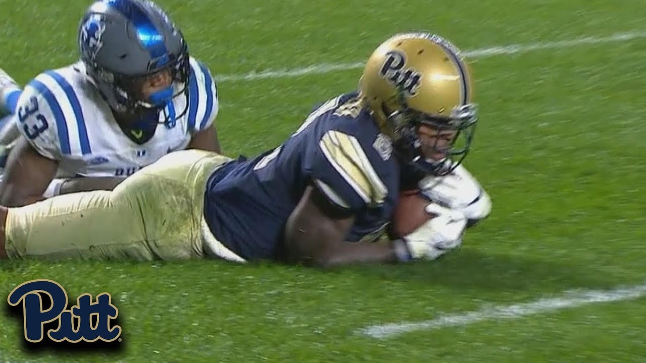 Pitt WR Maurice Ffrench Last-Second TD Catch Beats Duke - YouTube