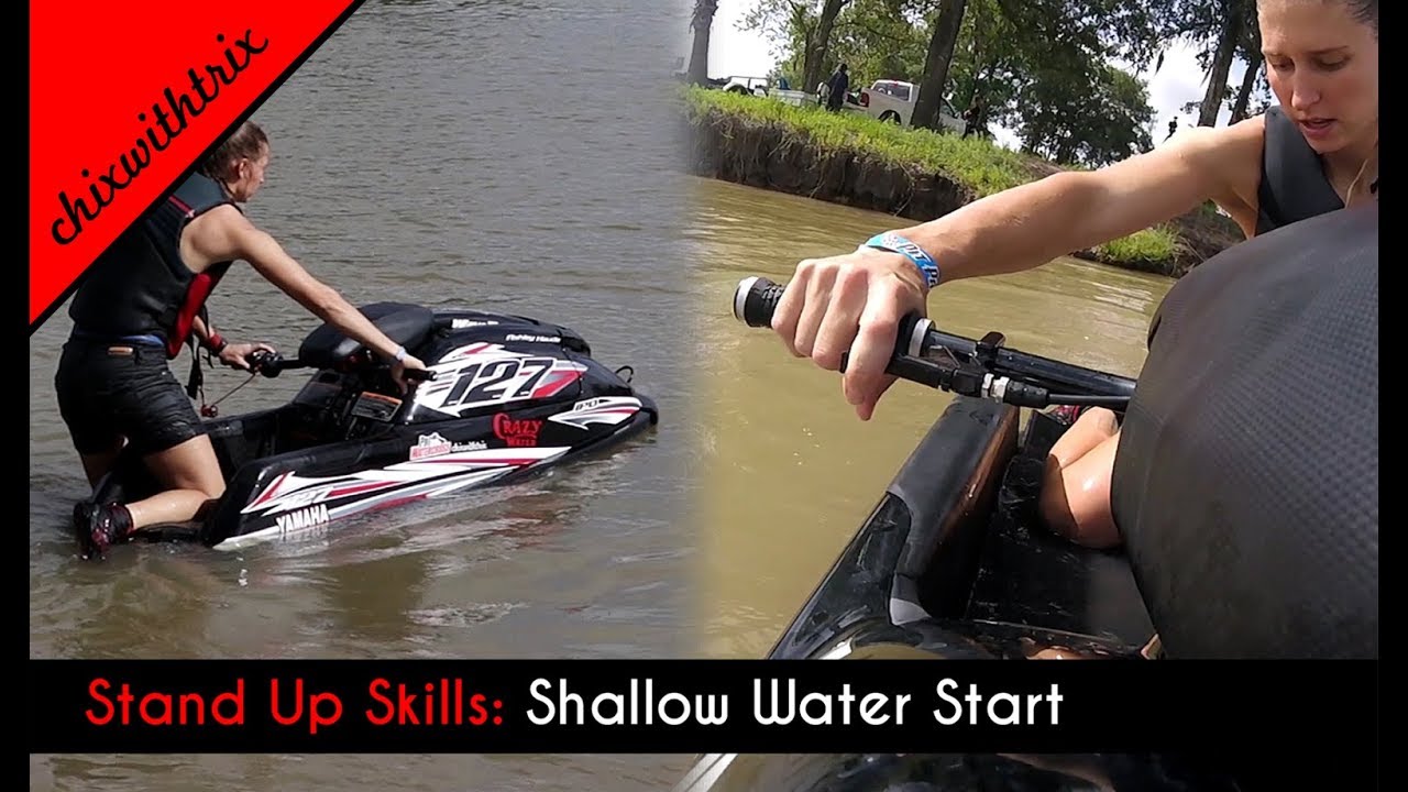 Stand Up Jet Ski Skills: Shallow Water Start - YouTube