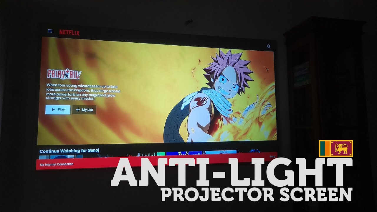 Projector Anti-Light screen installation - YouTube