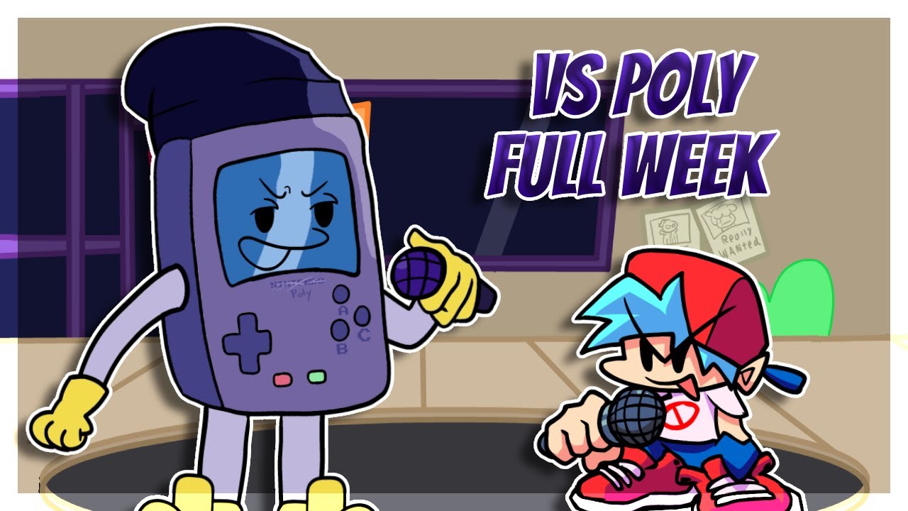 Friday Night Funkin' VS Poly FULL WEEK + Cutscenes (HARD) - YouTube