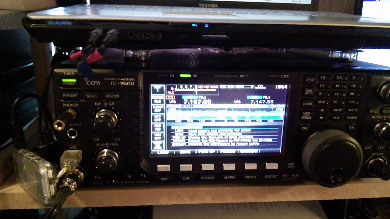 ICOM IC 7600 firmware update V2 2015 - YouTube