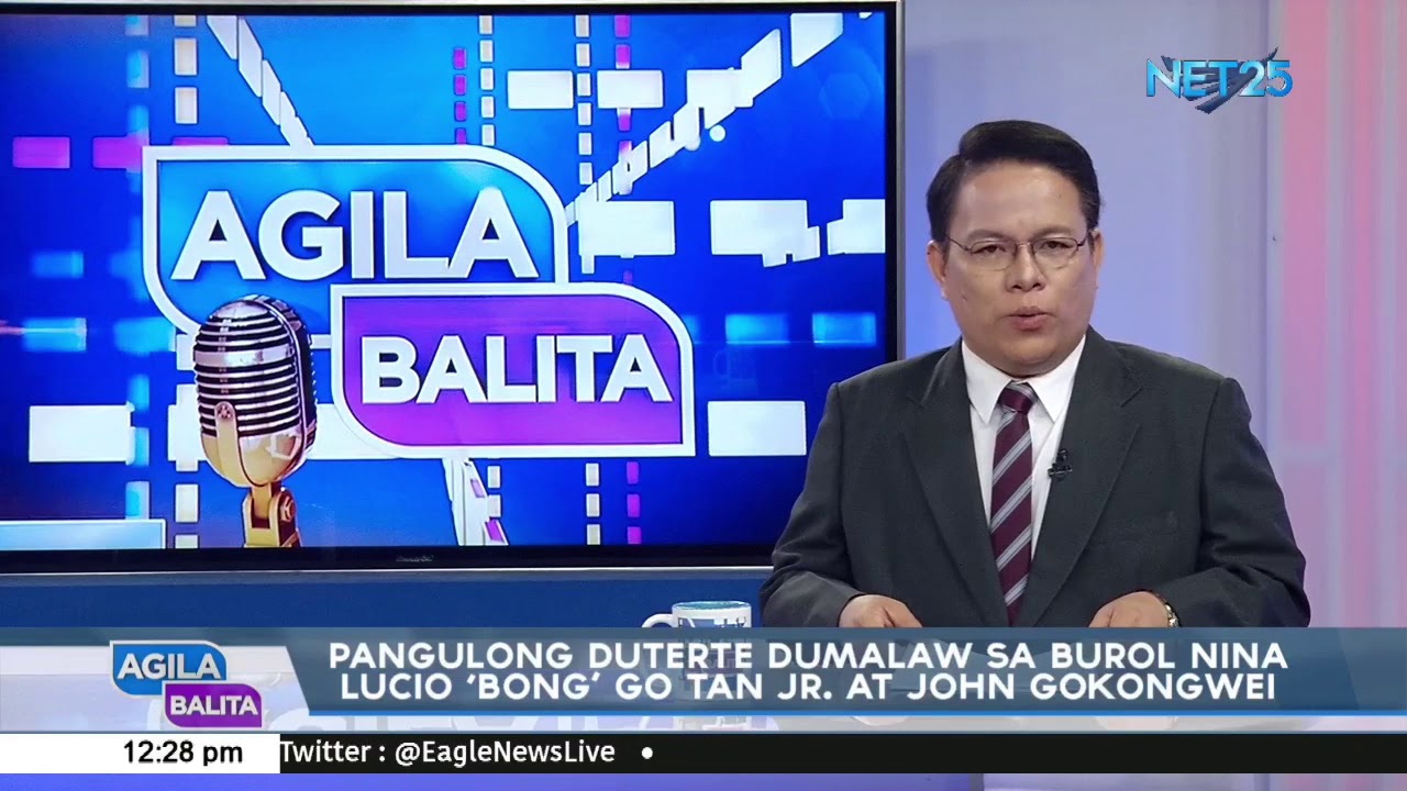 Pangulong Duterte dumalaw sa burol nina Lucio 'Bong' Tan Jr. at John ...