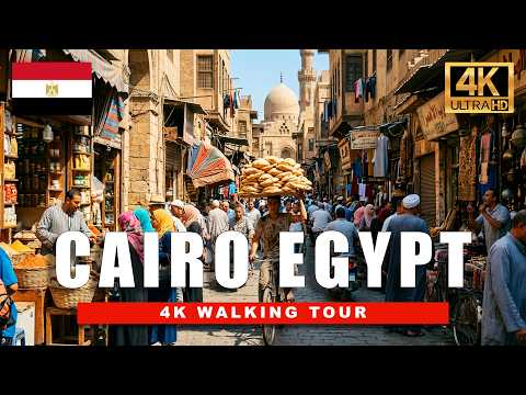 4K Cairo Egypt Walking Tour | What Tourists Don’t See on Egypt's Busiest Streets and HIDDEN Markets