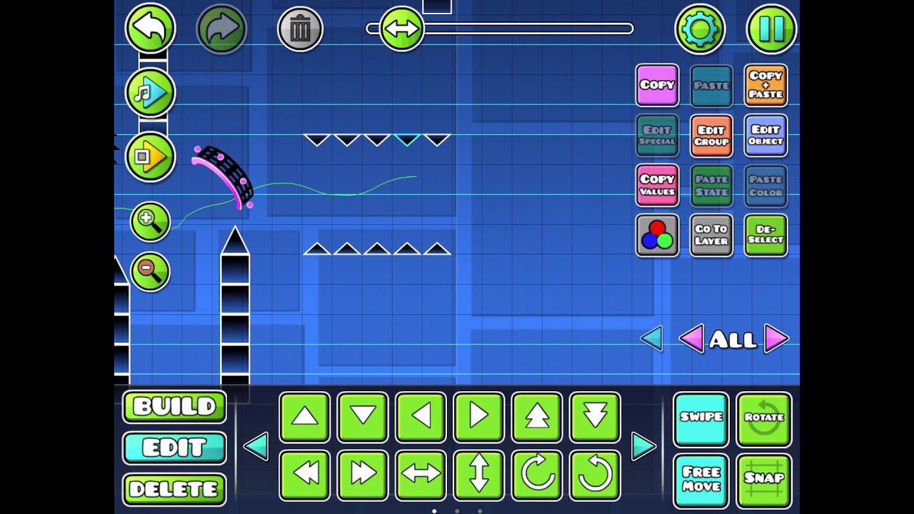 Geometry dash. Speed build! - YouTube