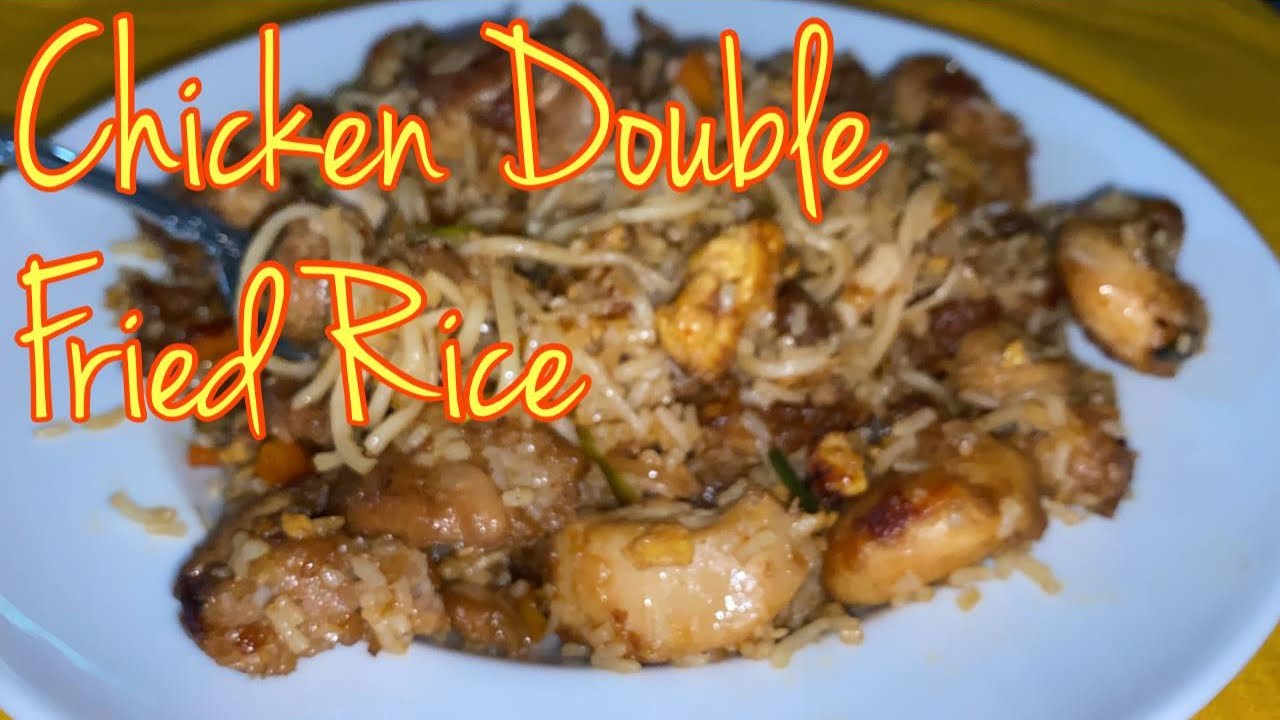 Chicken Double Fried Rice | Street Style Chicken Noodle Fried Rice ...
