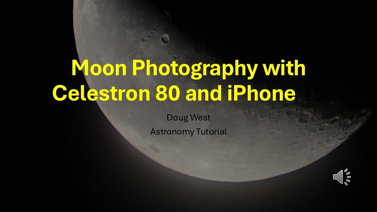 Moon Photography with iPhone 15 + Celestron 80 - YouTube