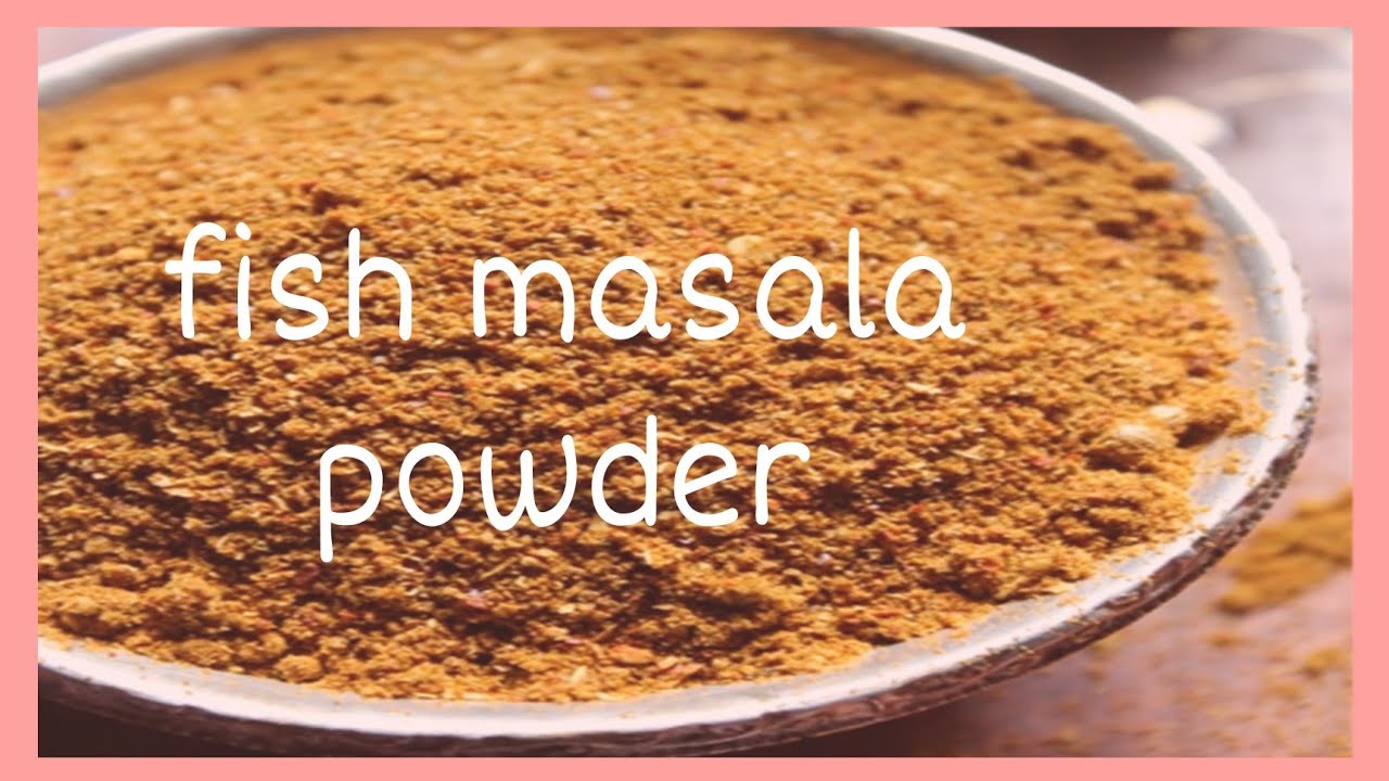 how to make fish masala powder||fish masala recipe||homemade fish ...