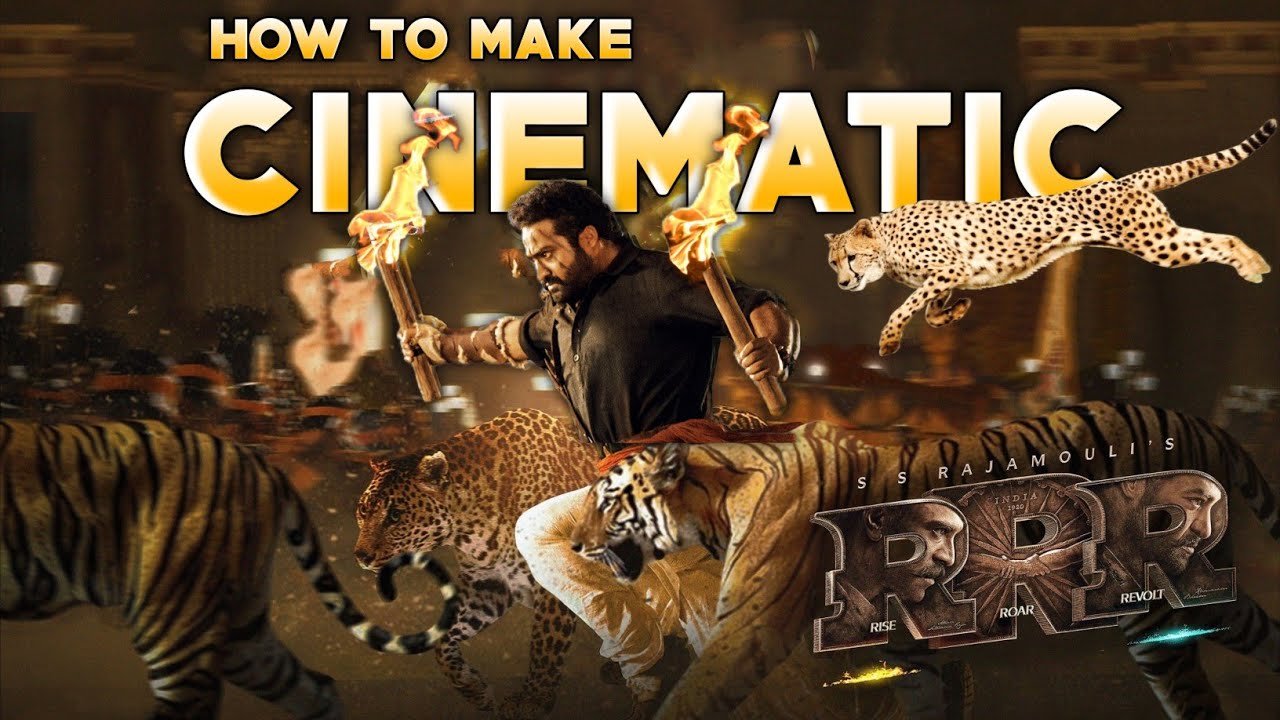 RRR Bheem Entry interval VFX Video Editing in Alight motion cinematic ...