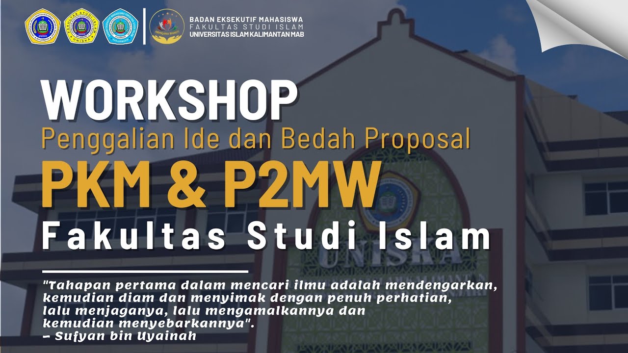 WORKSHOP PKM & P2MF FSI UNISKA MAB - YouTube