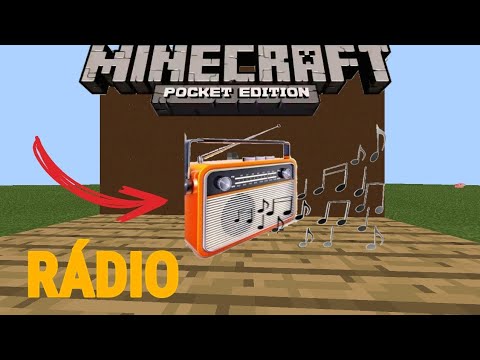 COMO FAZER UM RÁDIO NO MINECRAFT POCKET EDITION - YouTube