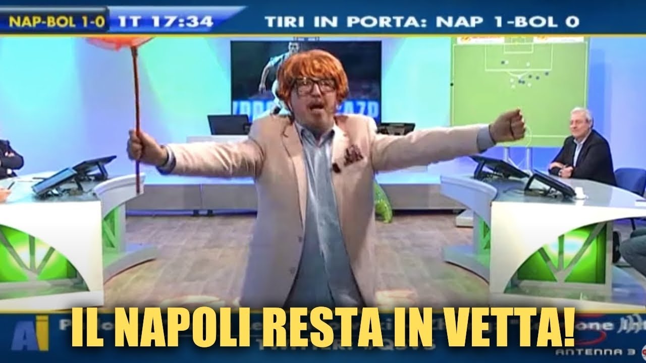 AZZURRO ITALIA E I GOL DI NAPOLI - BOLOGNA 3-0: MIMMO PESCE IN ESTASI ...