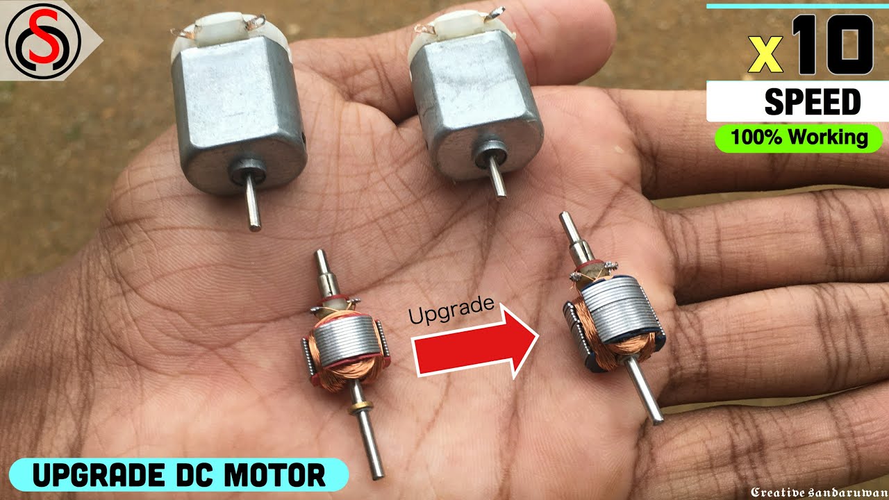 How to upgrade DC motor to max speed and more stronger X10 - YouTube