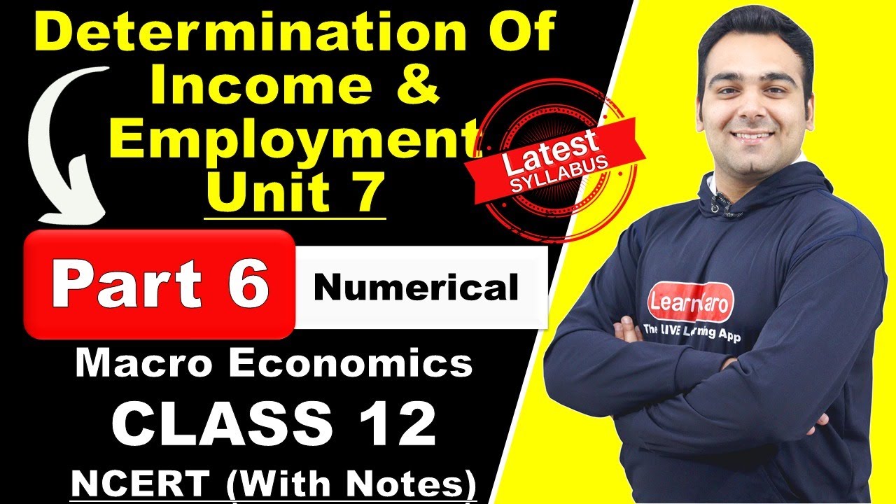 Determination Of Income and Employment Class 12 | Numerical | Macro ...