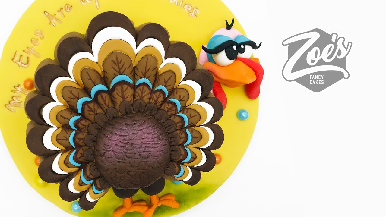 Thanksgiving Turkey Cake Tutorial - YouTube