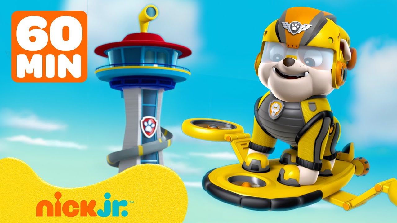 Mighty Rubble Makes Rescues On His Hoverboard! w/ Chase & Rocky | 1 ...