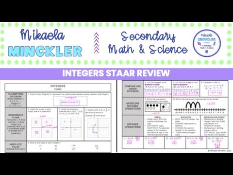 Integers STAAR Review 6th Grade Math - YouTube