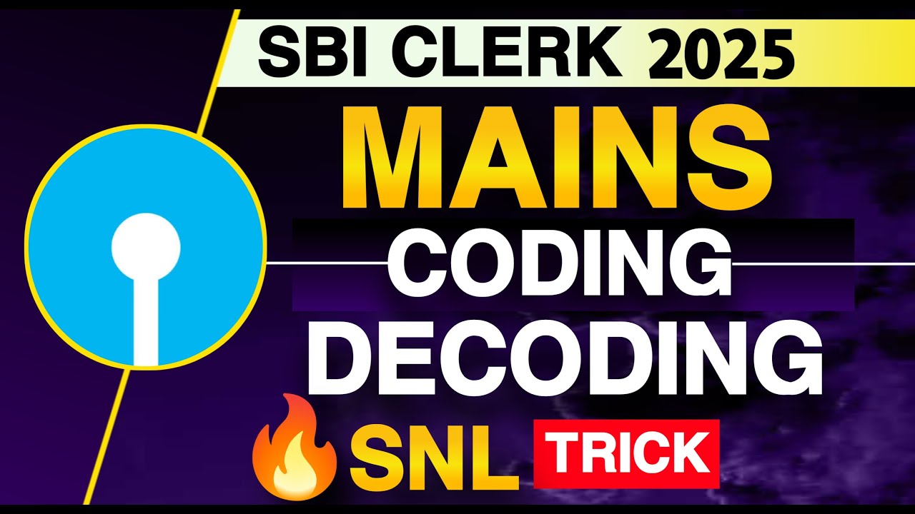 ⛔ Coding Decoding SNL Trick | Mains Coding Decoding | Coding Decoding ...