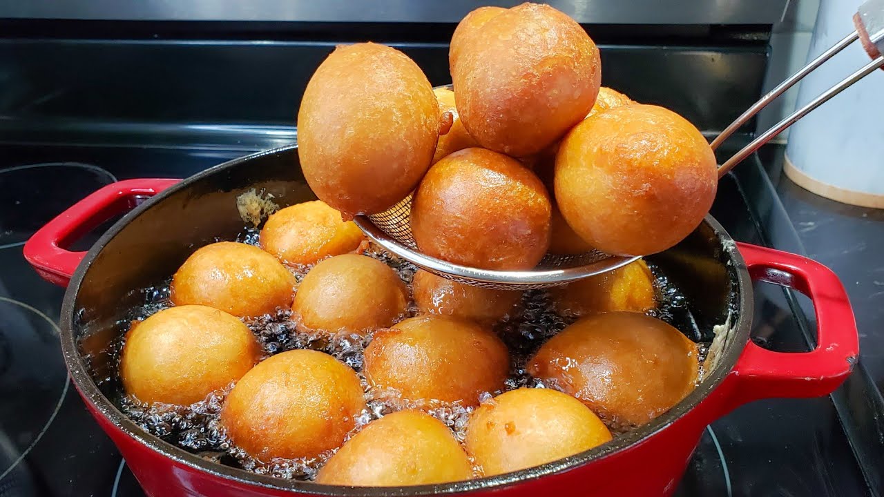 ONLY 2 Ingredients Super Soft and Crunchy Puff Puff Recipe. Easy and ...