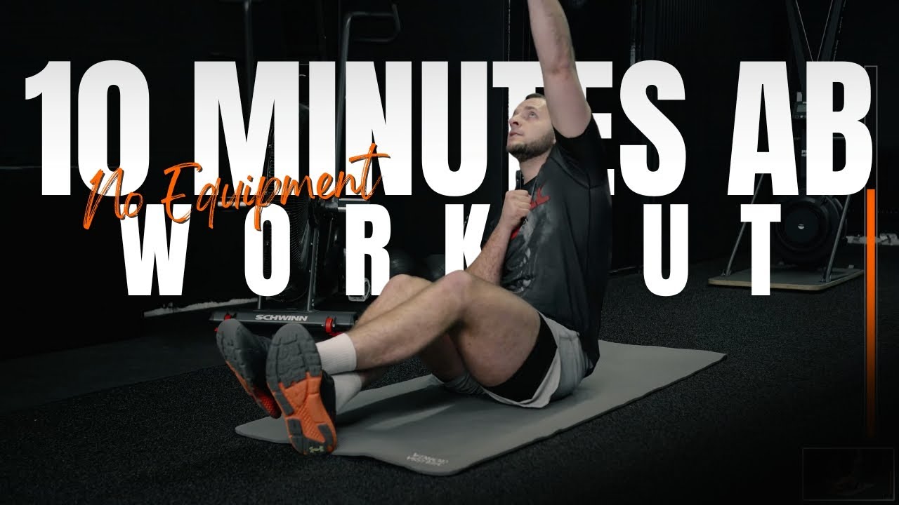 10 MINUTE AB BEGINNER WORKOUT (NO EQUIPMENT) - YouTube
