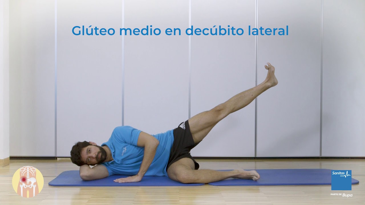 Glúteo medio en decúbito lateral - YouTube