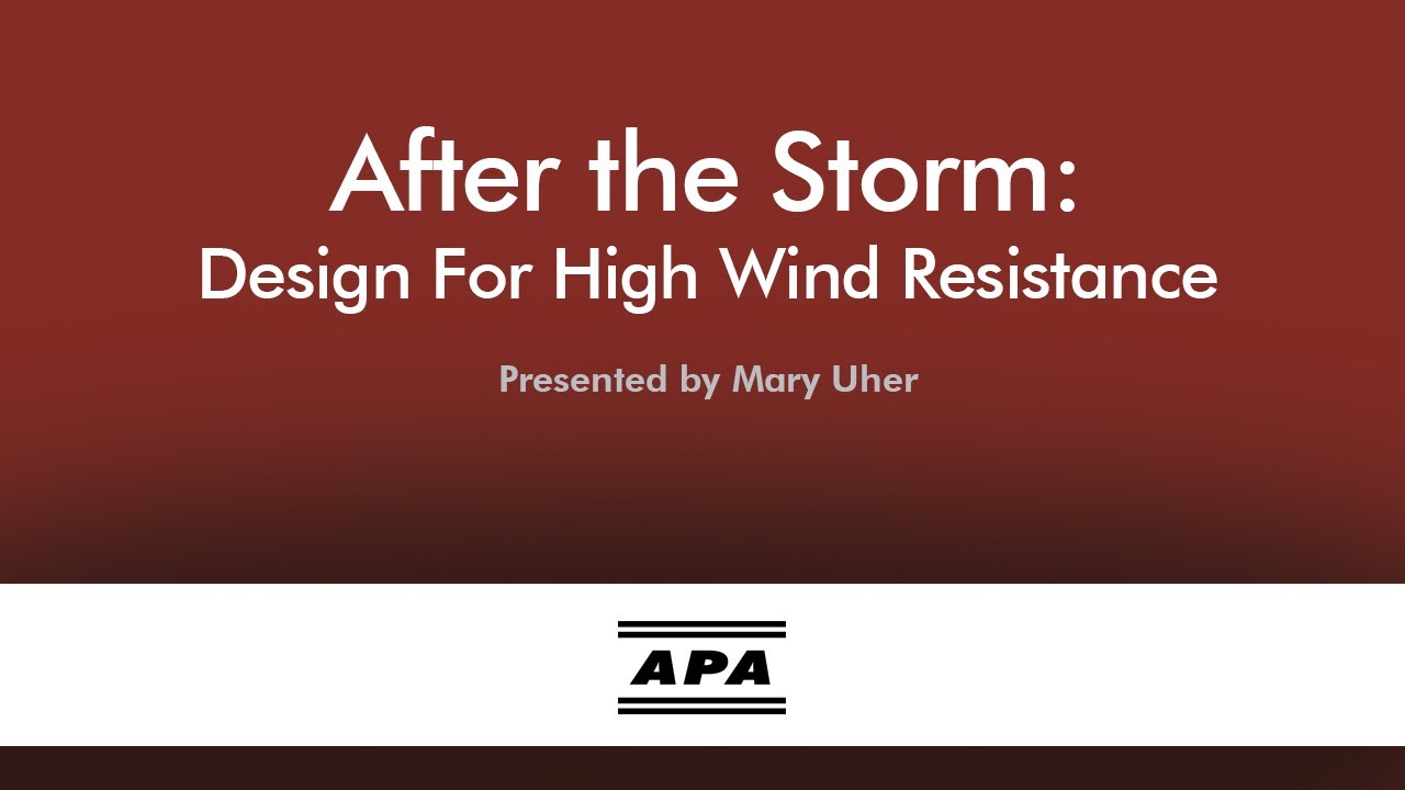 After the Storm: Building for High Wind Resistance - YouTube