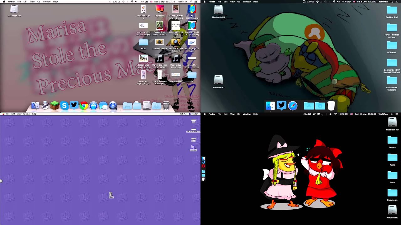 [HD] Crazy Mac Error 1-4 Comparison - YouTube