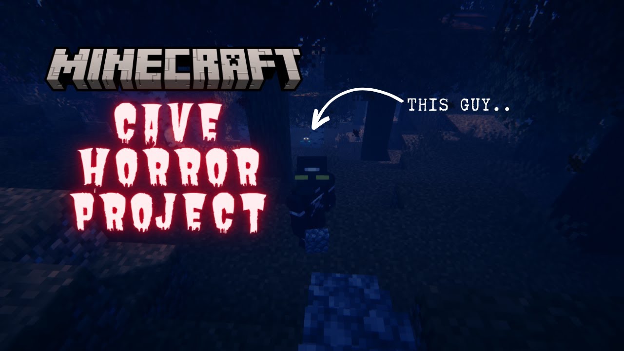 Herobrine is creepy. Minecraft Cave Horror Project modpack - YouTube