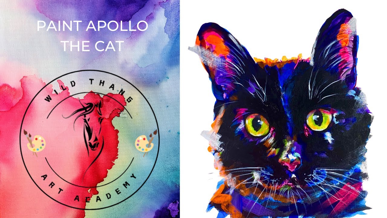 LIVE-PAINTING APOLLO THE CAT - YouTube