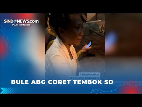 Viral, Bule ABG Coret Tembok SD di Bali, Ditegur Niluh Djelantik