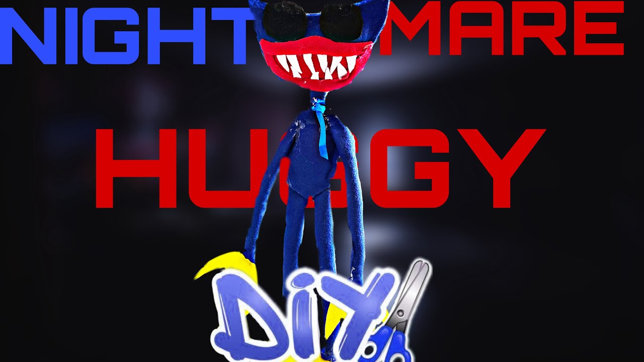 Nightmare huggy plush diy - YouTube
