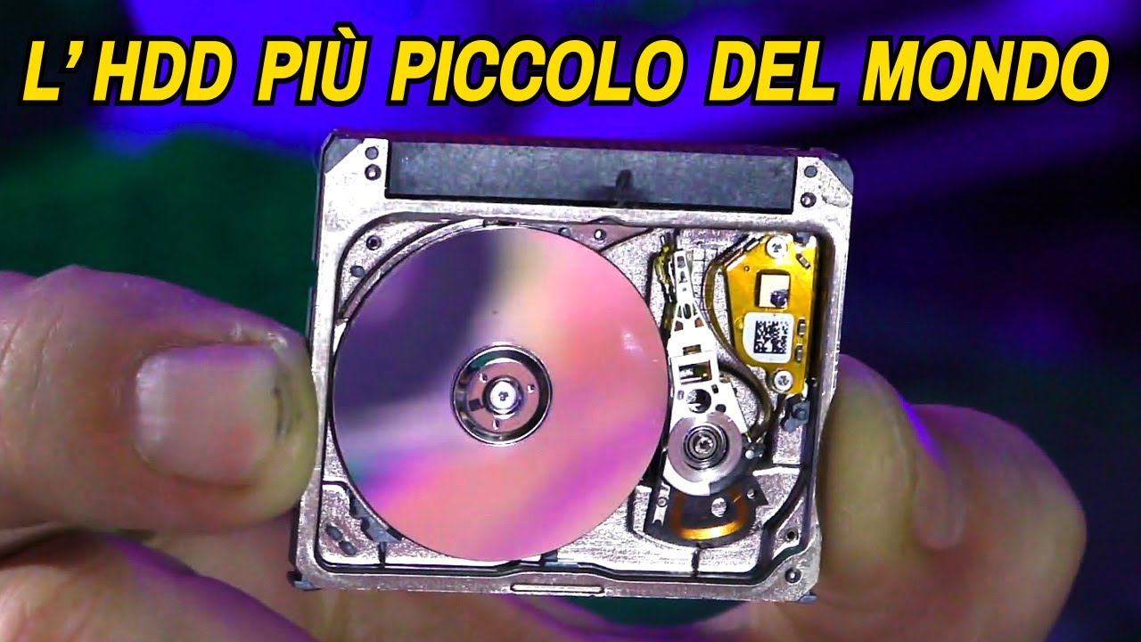 Ho smontato l'hard disk più piccolo del mondo - IBM Microdrive - YouTube