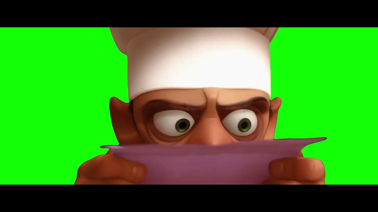 Ratatouille Chef Skinner Reading Letter Scene Green Screen Youtube