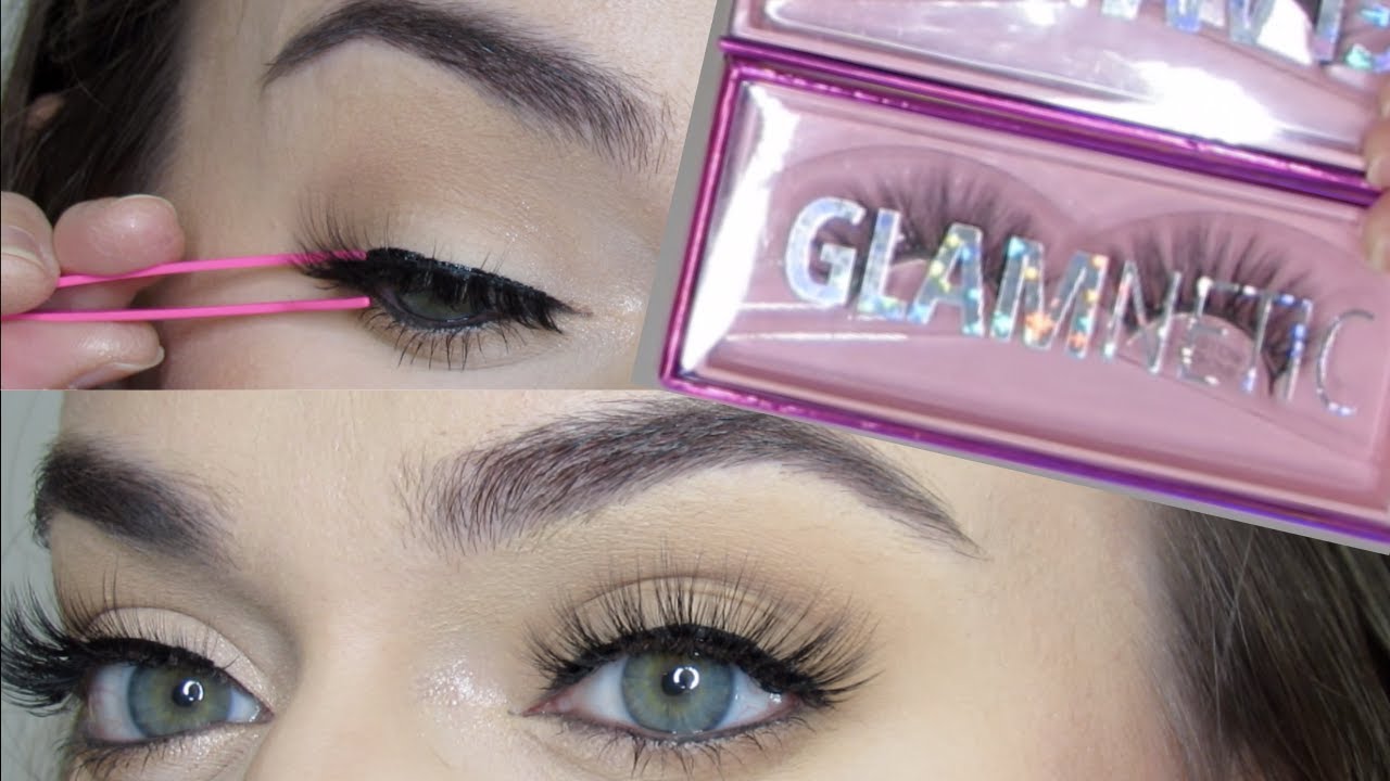 Trying out GLAMnetic LASHES! - YouTube