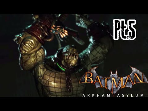 Fighting A Big Ahh Alligator - Batman Arkham Asylum (Pt.5) - YouTube