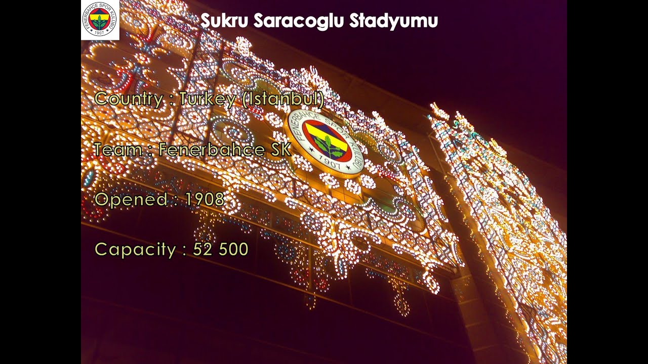 Sukru Saracoglu Stadium - YouTube