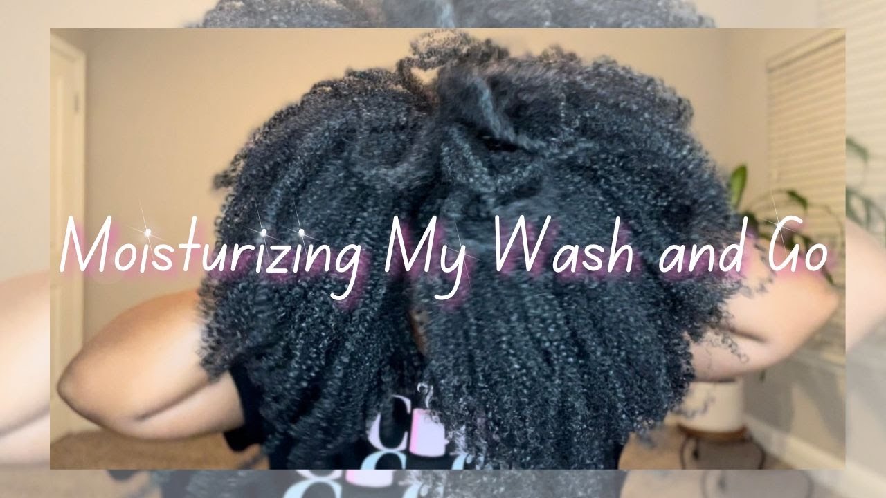 MOISTURIZING MY WASH AND GO !!! | MOISTURIZING MY DRY NATURAL HAIR ...
