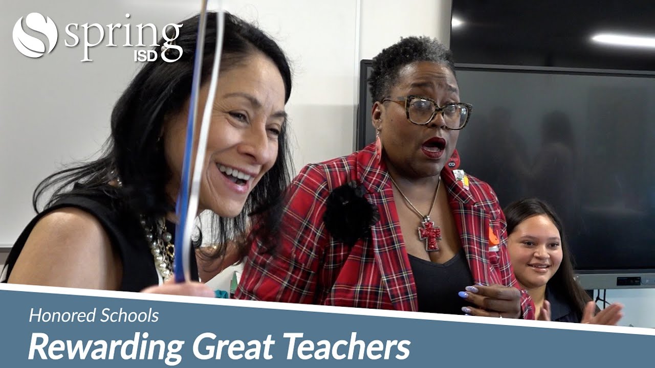 Honored Schools Recognizes Three Great Teachers at Spring ISD! - YouTube