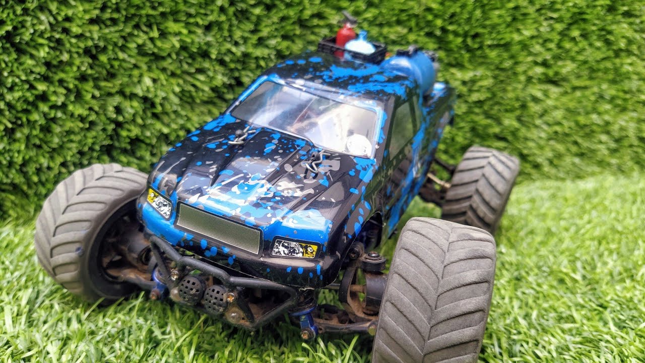 Rc HBX Rampage back in action (With new electronics.) - YouTube