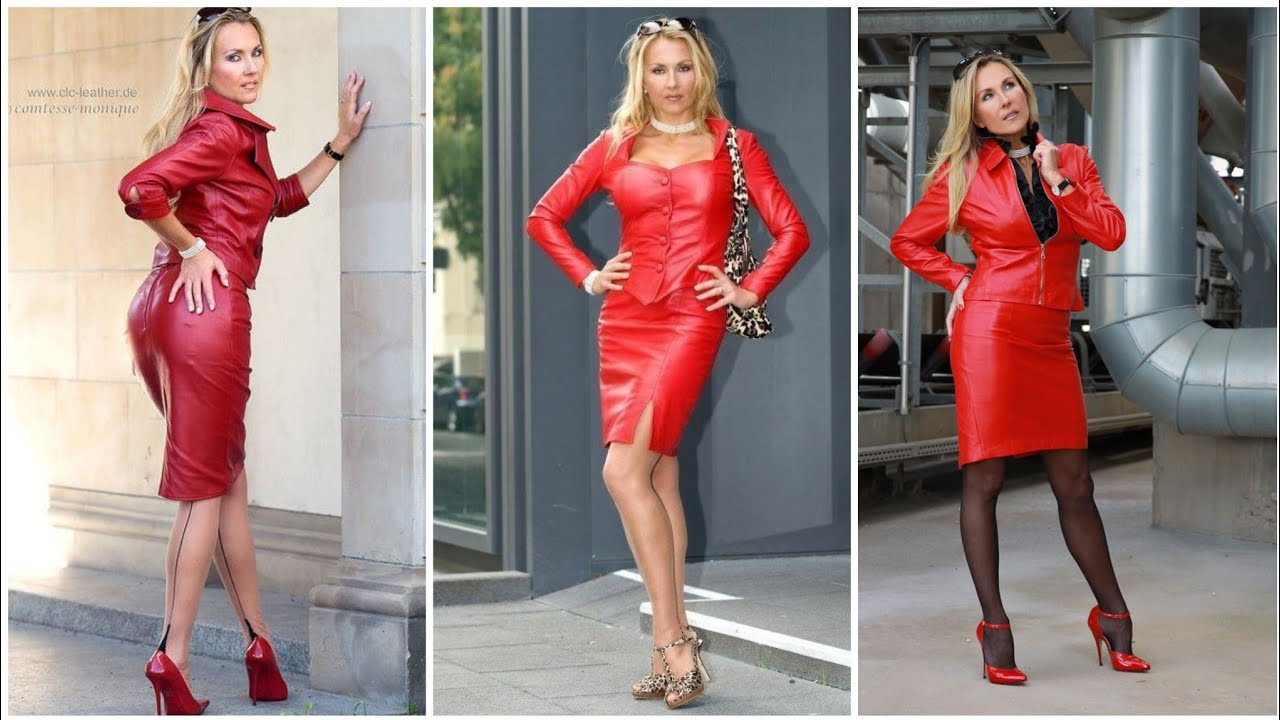 Very pretty and gorgeous collection leather latex office Wear Dre's ...