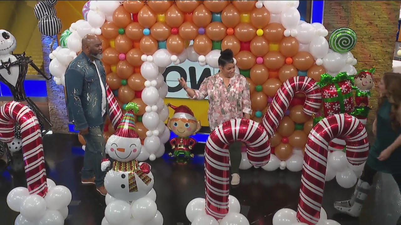 Check out this balloon gingerbread house! - YouTube