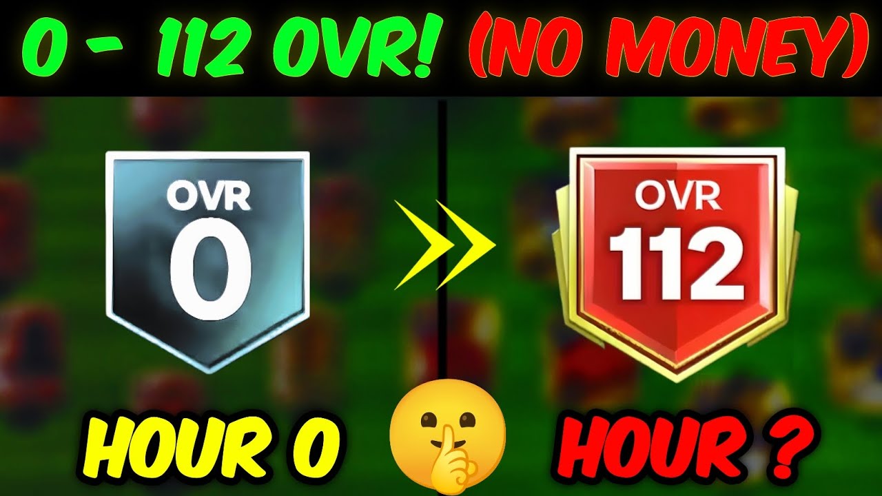 🔥 0 to 112 OVR in Just Hours! ⚡ (FC Mobile No Money Spent) 💰 - YouTube
