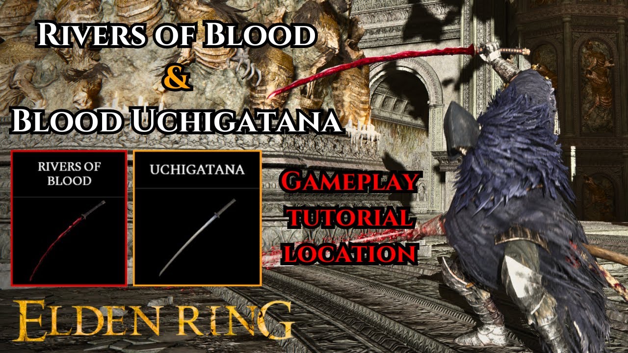Rivers of Blood Build + Uchigatana Bleed Build Elden Ring 2025 Katana ...