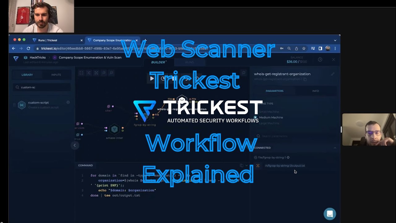 Web Scanner Trickest Workflow Explained - YouTube