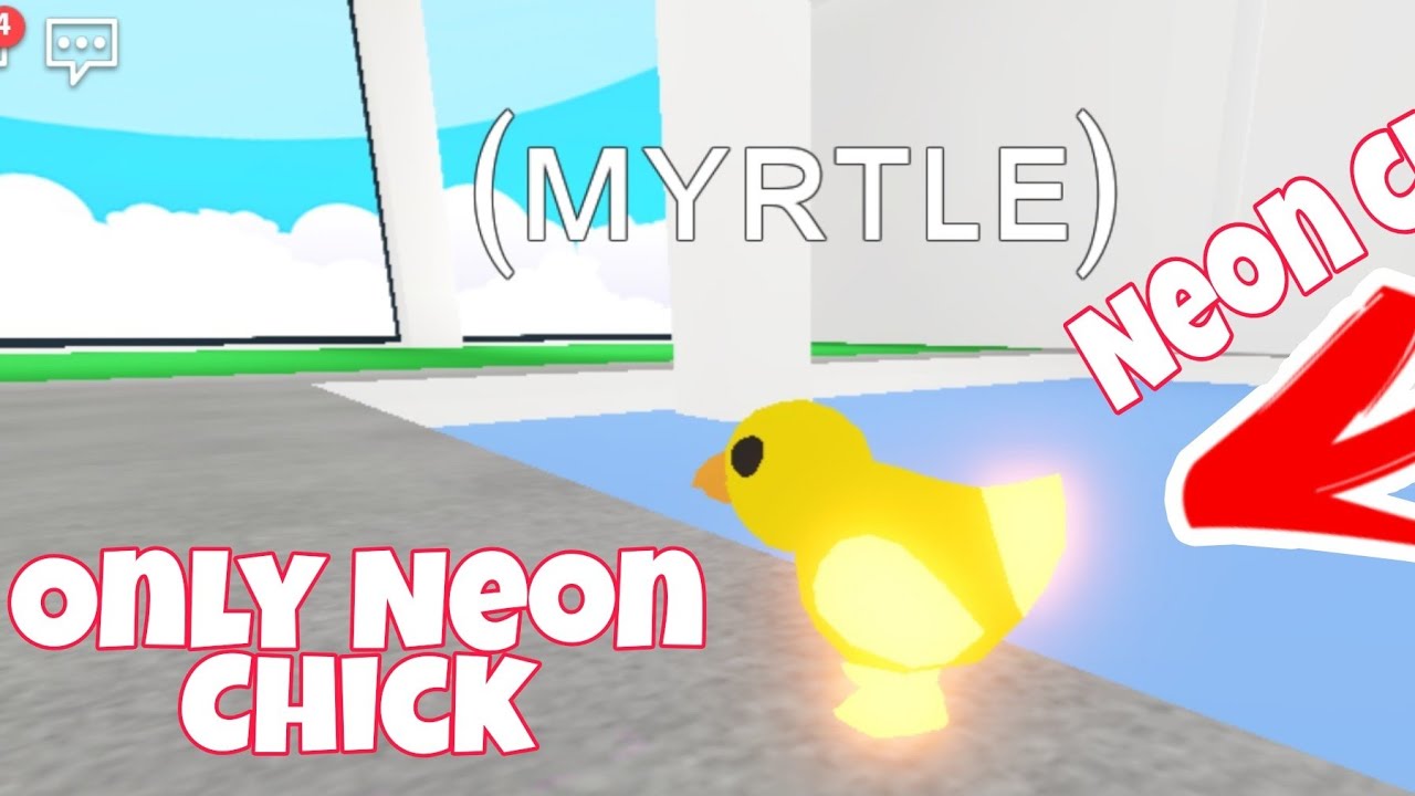 Only Neon Chick In Adopt Me Roblox - YouTube