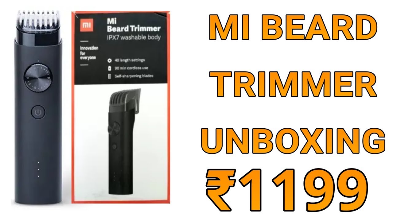 MI BEARD TRIMMER UNBOXING - YouTube