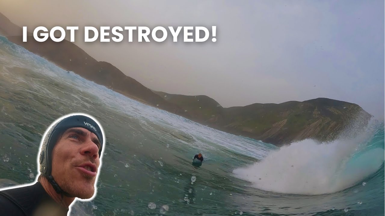 I ACCIDENTLY PADDELED out into a wave WAY ABOVE MY SKILL LEVEL! POV ...